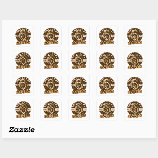 Roman Centurion Square Sticker | Zazzle