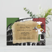 Roman Coliseum Dinner Party Invitation | Zazzle