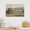 Roman Coliseum Vintage Art Poster | Zazzle