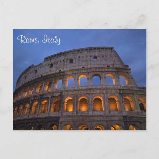 Roman Colosseum at Night Postcard | Zazzle.com