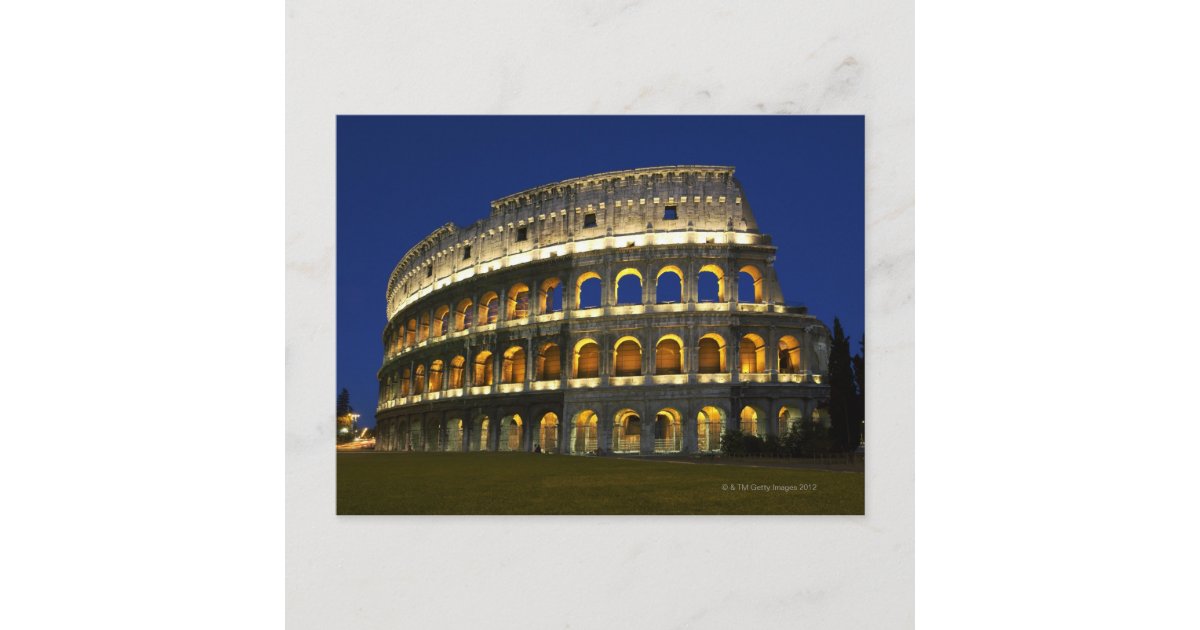 Roman Colosseum, Rome, Italy 3 Postcard | Zazzle