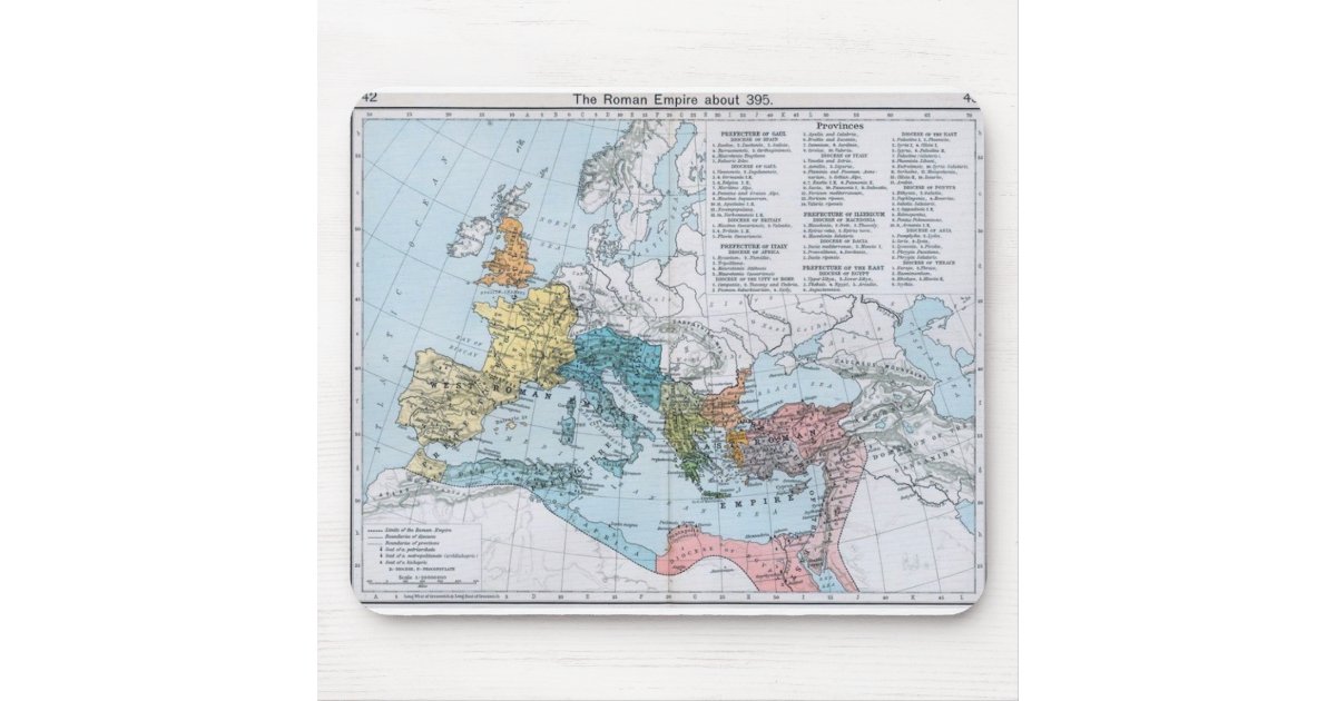 Roman Empire 395 AD Mousemat Mouse Pad | Zazzle