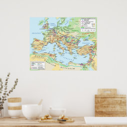 Roman Empire Map Poster | Zazzle