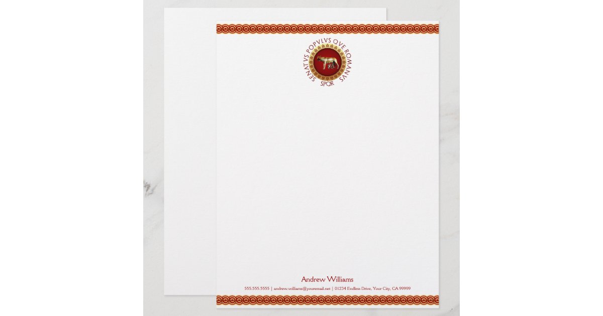 Roman Empire Style Letterhead | Zazzle