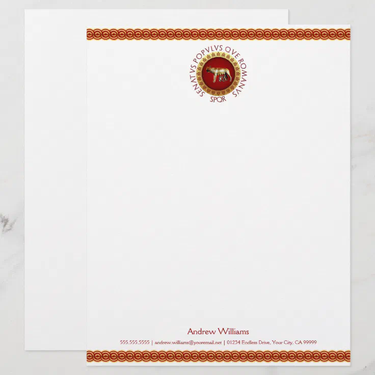 Roman Empire Style Letterhead | Zazzle