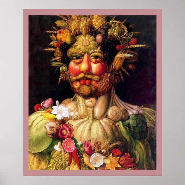 Roman God of the Seasons by Giuseppe Arcimbolodo Poster | Zazzle