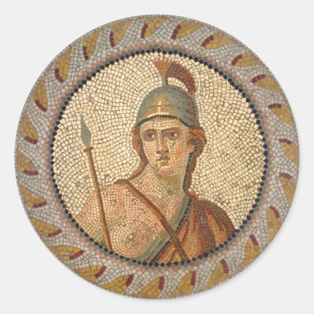 Roman Soldier Mosaic Sticker | Zazzle