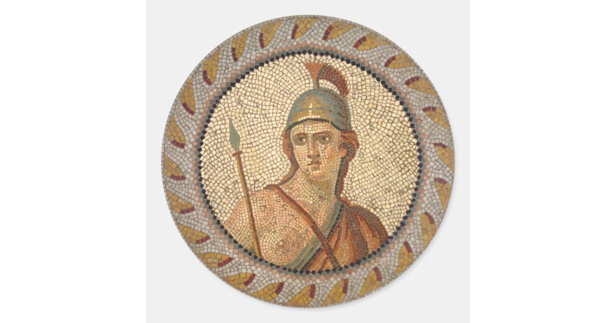 Roman Soldier Mosaic Sticker | Zazzle