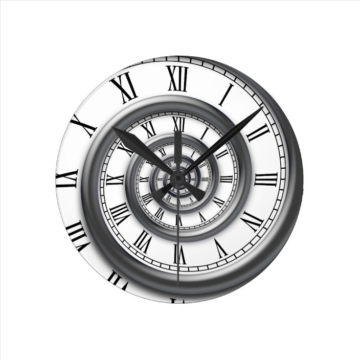 Roman Spiral Wall Clock | Zazzle.com