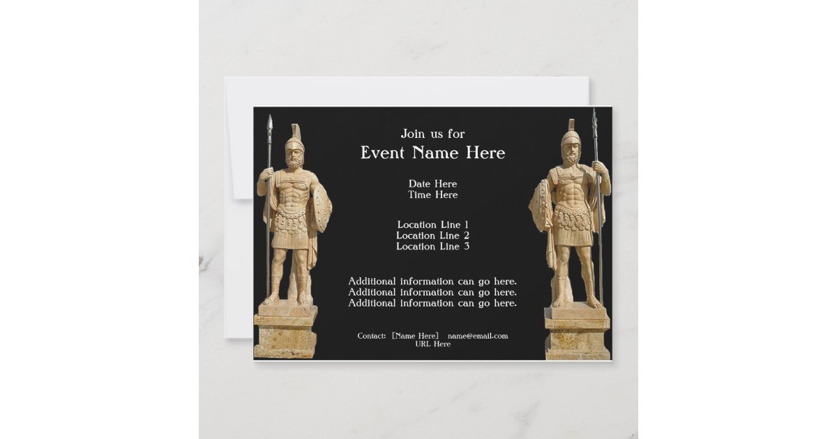 Roman Statues Invitations | Zazzle