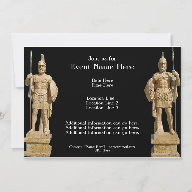 Roman Statues Invitations | Zazzle