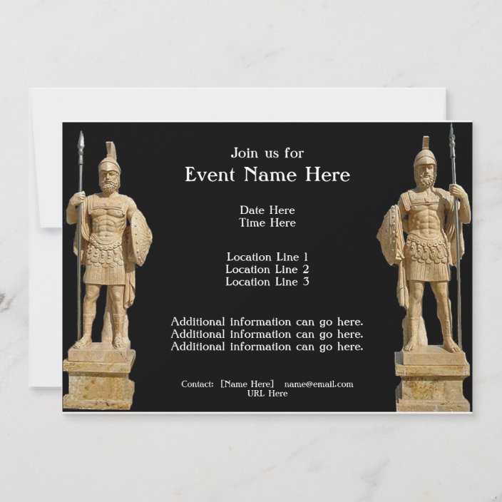 Roman Statues Invitations | Zazzle.com