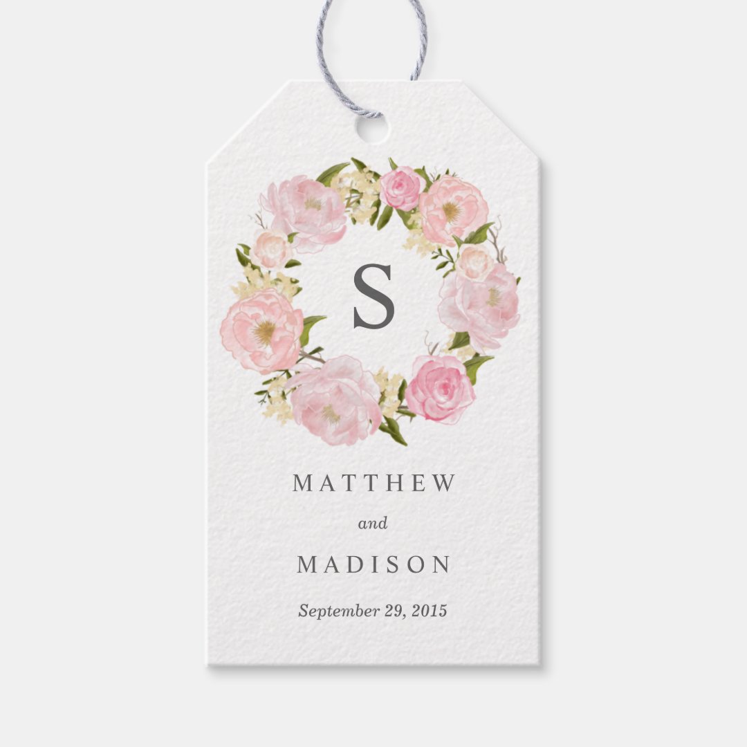 Romance | Wedding Gift Tags | Zazzle