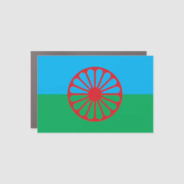 Romani Flag Car Magnet 4x6 | Zazzle