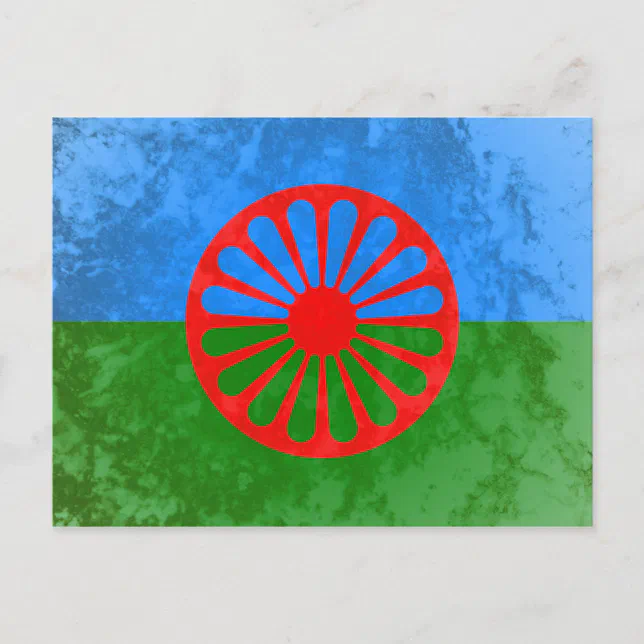 Romani flag postcard | Zazzle