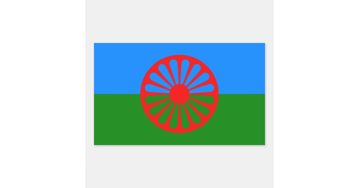 Romani Flag Stickers | Zazzle