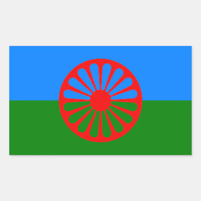 Romani Flag Stickers | Zazzle