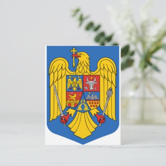 Romania - Coat of Arms. Emblem Postcard | Zazzle