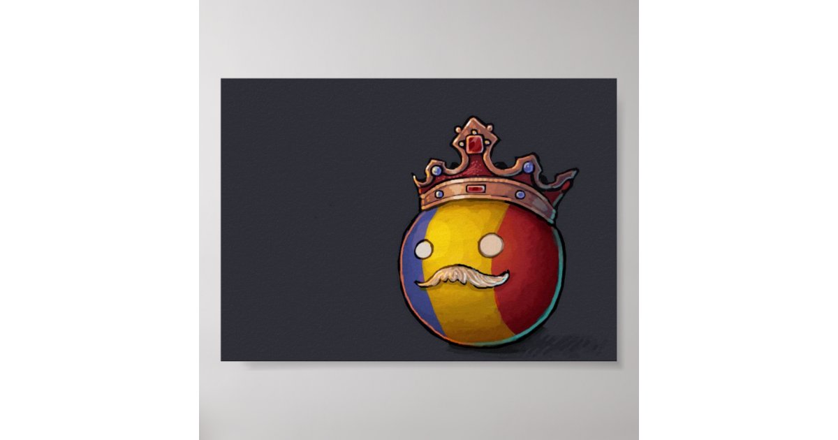 Romania Countryball Poster | Zazzle