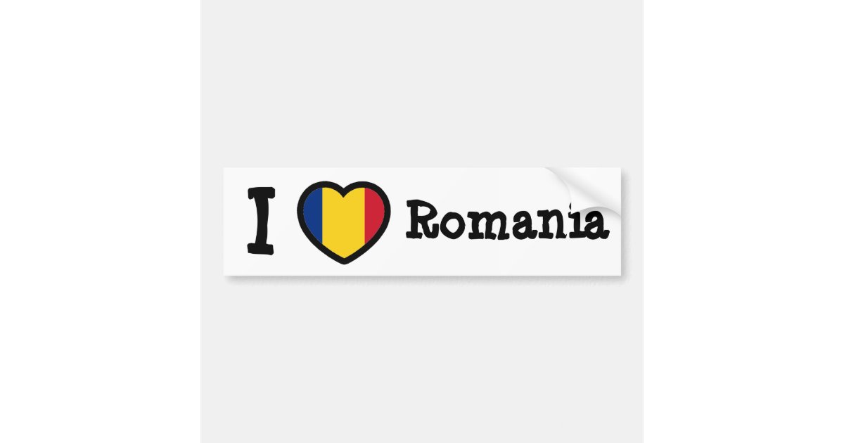 Romania Flag Bumper Sticker | Zazzle