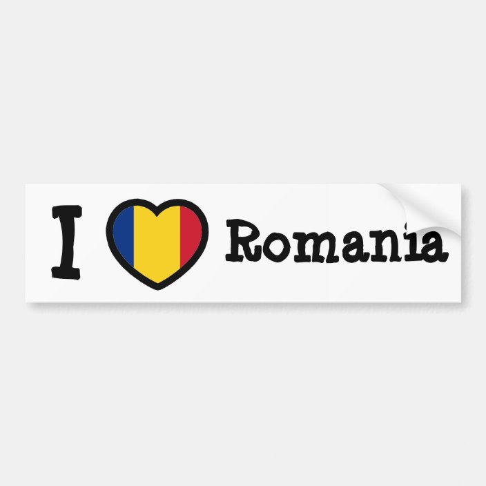 Romania Flag Bumper Sticker | Zazzle.com