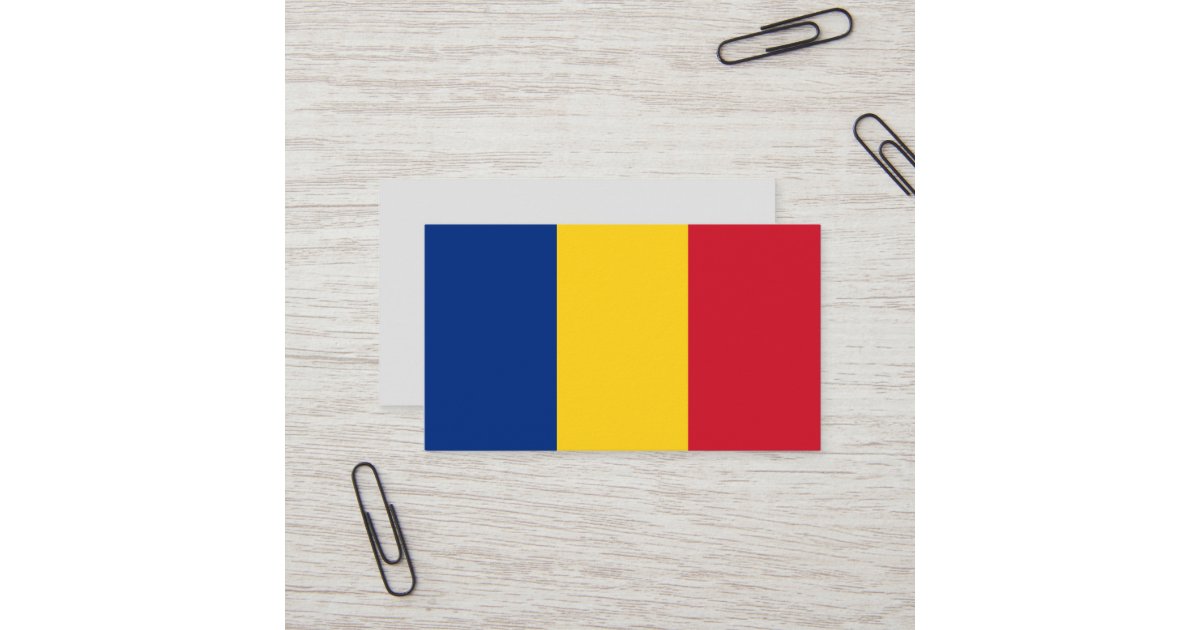 Romania flag business card | Zazzle