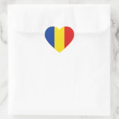 Romania Flag Heart Sticker | Zazzle