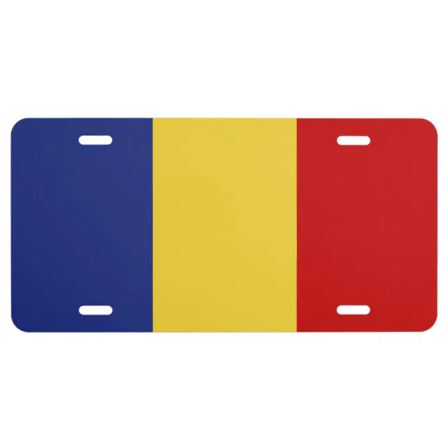 Romania Flag License Plate | Zazzle