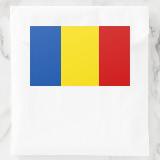 Romania Flag Rectangular Sticker | Zazzle
