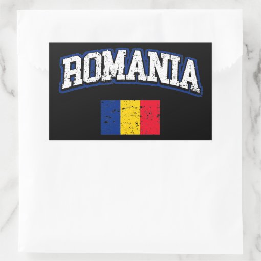 Romania Flag Rectangular Sticker | Zazzle