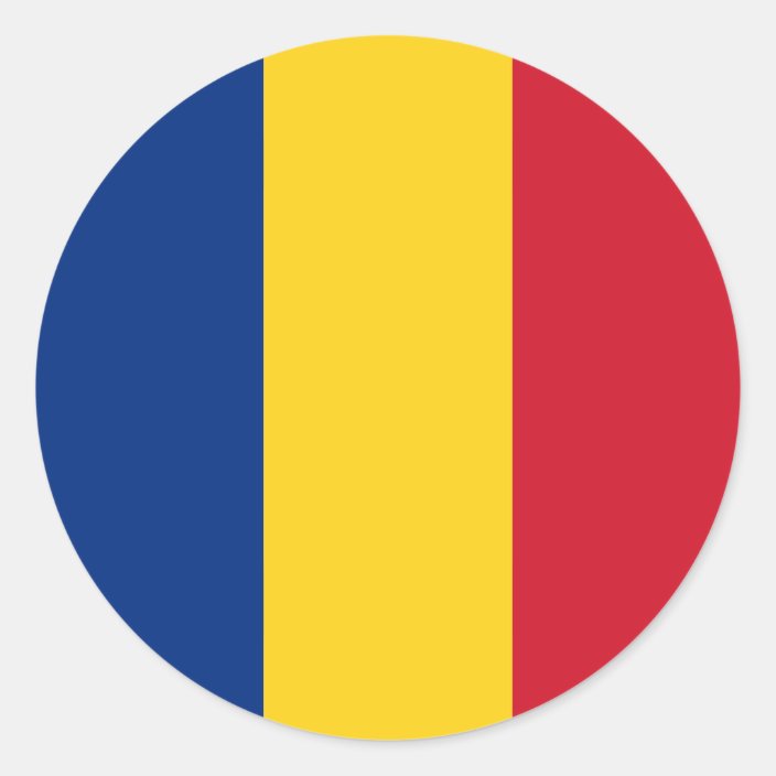 Romania – Romanian Flag Classic Round Sticker | Zazzle.com