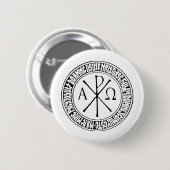 Romanian Christogram with Jesus Prayer Button | Zazzle