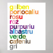 Romanian Colors Poster | Zazzle