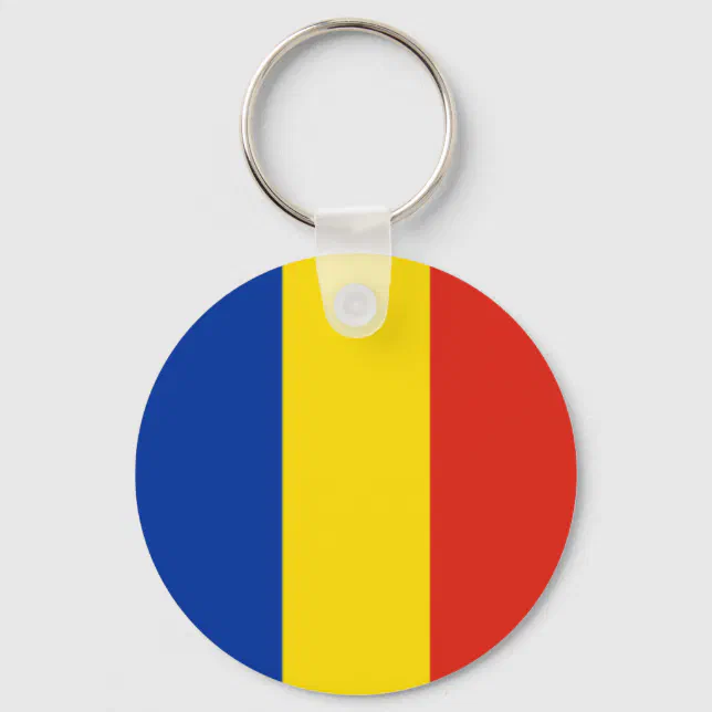 Romanian Flag Keychain | Zazzle