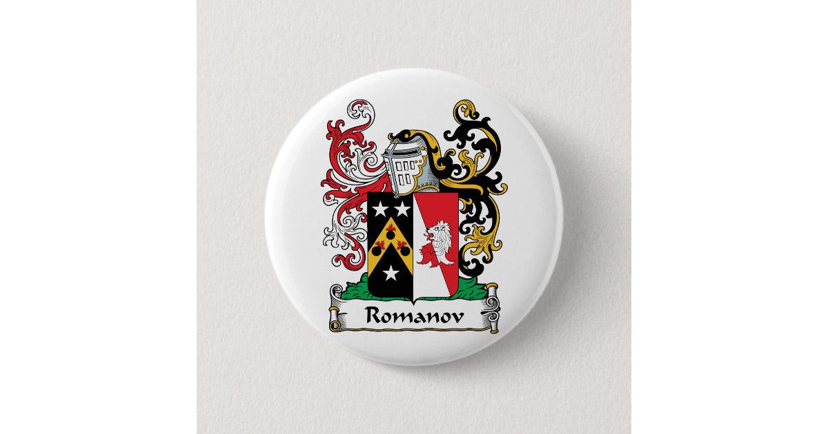 Romanov Family Crest Pinback Button | Zazzle
