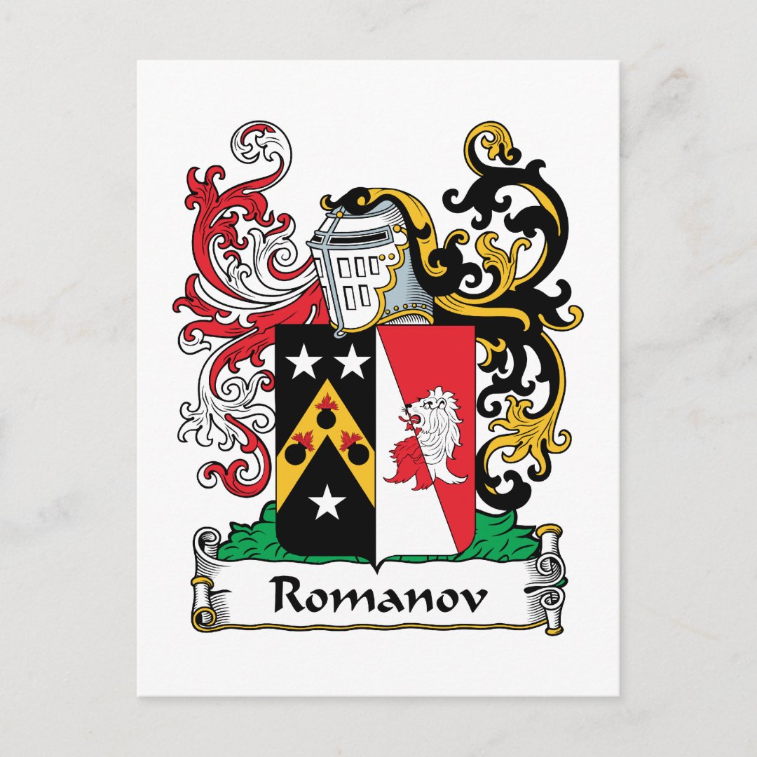 Romanov Family Crest Postcard | Zazzle