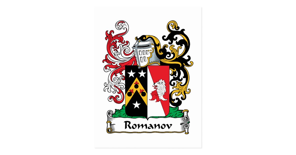 Romanov Family Crest Postcard | Zazzle.com