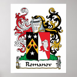 Romanov Family Crest Poster | Zazzle