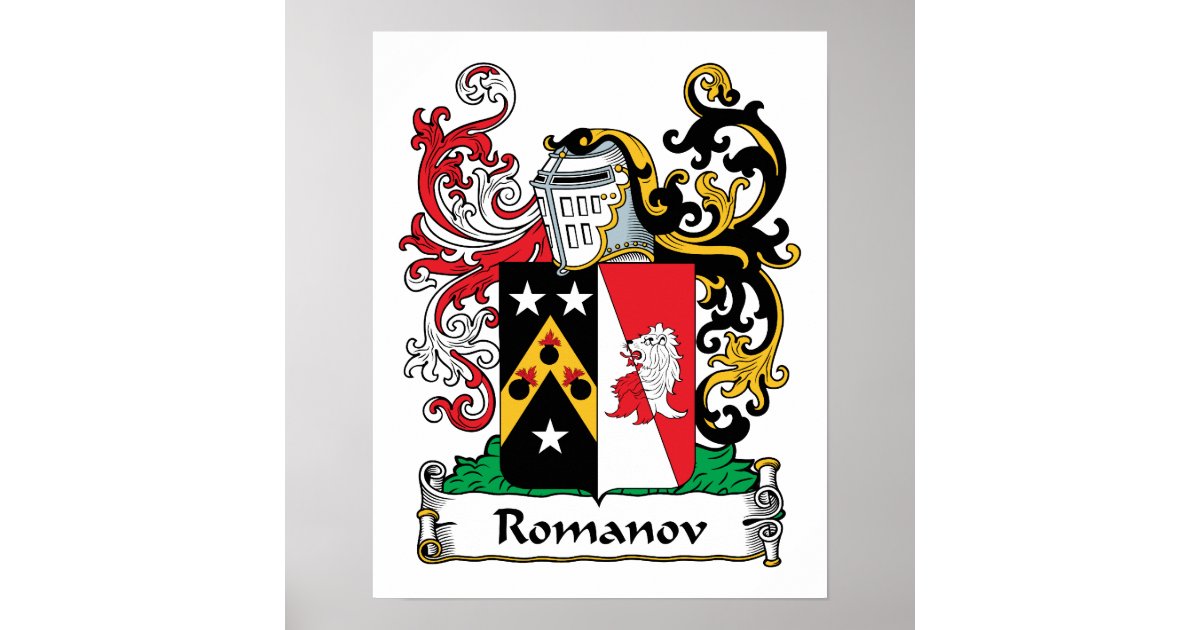 Romanov Family Crest Poster | Zazzle