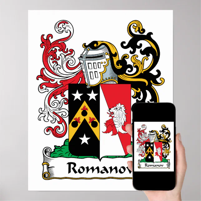 Romanov Family Crest Poster | Zazzle