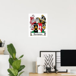 Romanov Family Crest Poster | Zazzle