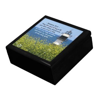 Romans 15:13 May the God of Hope, Lighthouse Gift Box | Zazzle