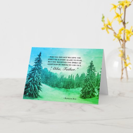 Romans 8:15 We cry out "Abba Father" Card | Zazzle