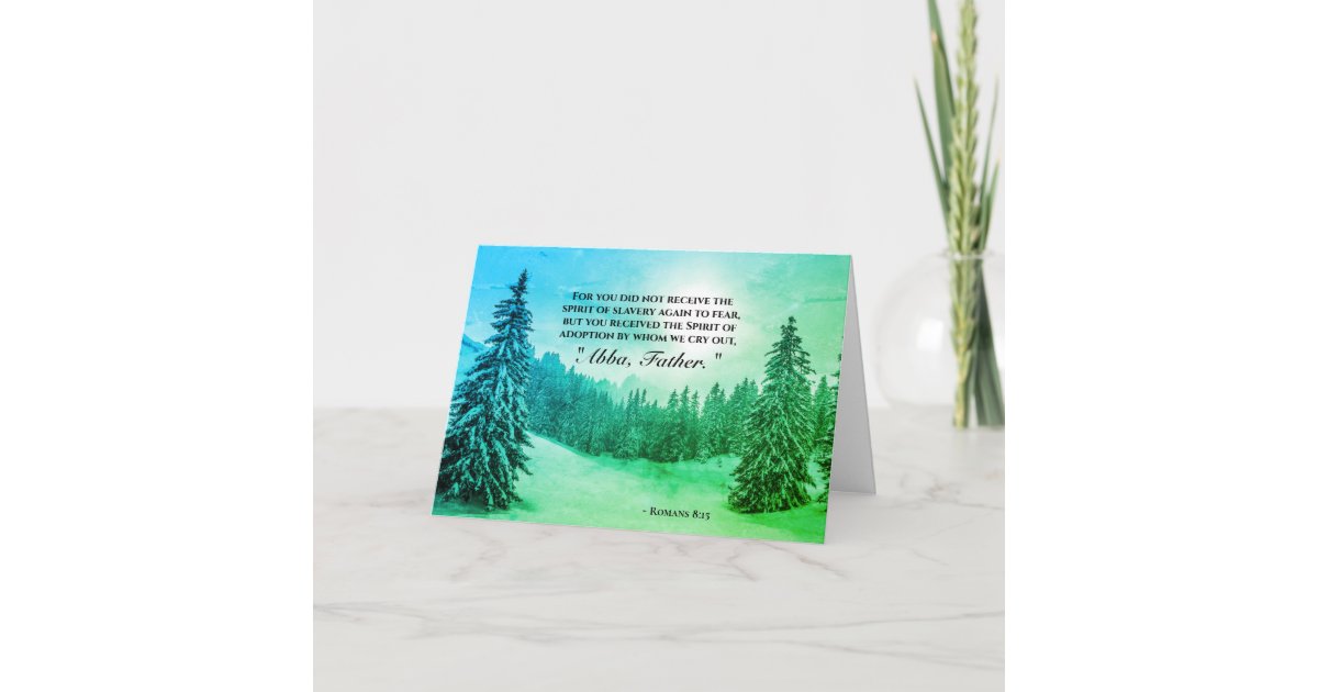 Romans 8:15 We cry out "Abba Father" Card | Zazzle