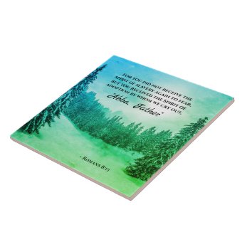 Romans 8:15 We cry out "Abba Father" Ceramic Tile | Zazzle