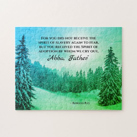 Romans 8:15 We cry out "Abba Father" Jigsaw Puzzle | Zazzle.com