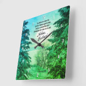 Romans 8:15 We cry out "Abba Father" Square Wall Clock | Zazzle