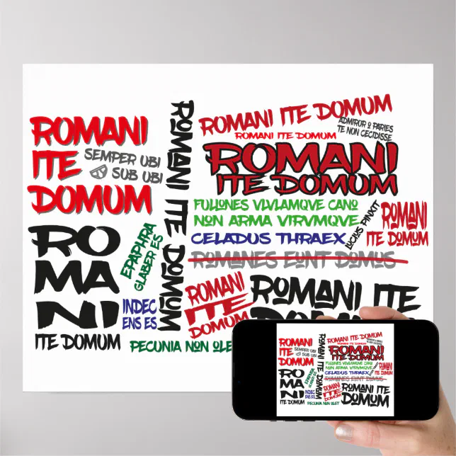 Romans Go Home! Graffiti Poster | Zazzle