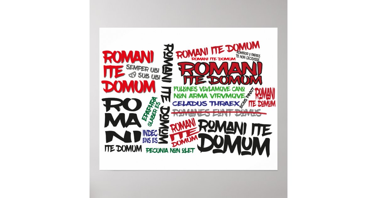 Romans Go Home! Graffiti Poster | Zazzle