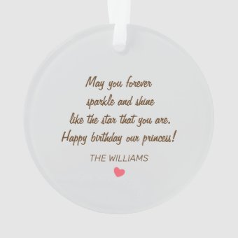 Romantic 2nd happy Birthday decorative photo frame Ornament | Zazzle